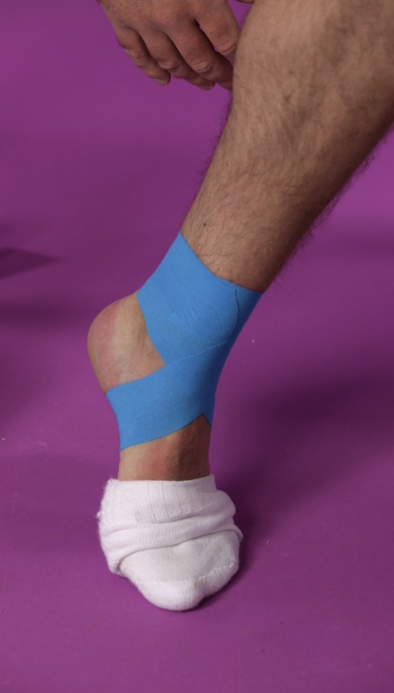 How to Strap a Sprained Ankle with Kinesiology Tape - Proworks Bottles