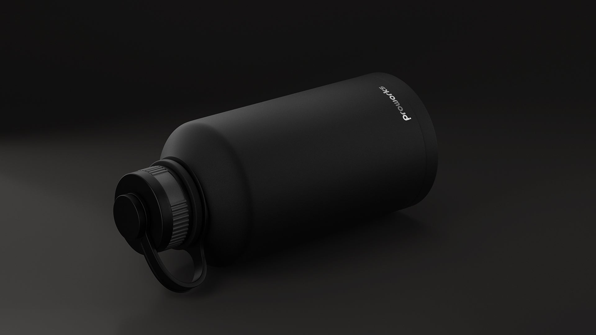 Metallic Blue World Map Explorer Water Bottle - Proworks Bottles