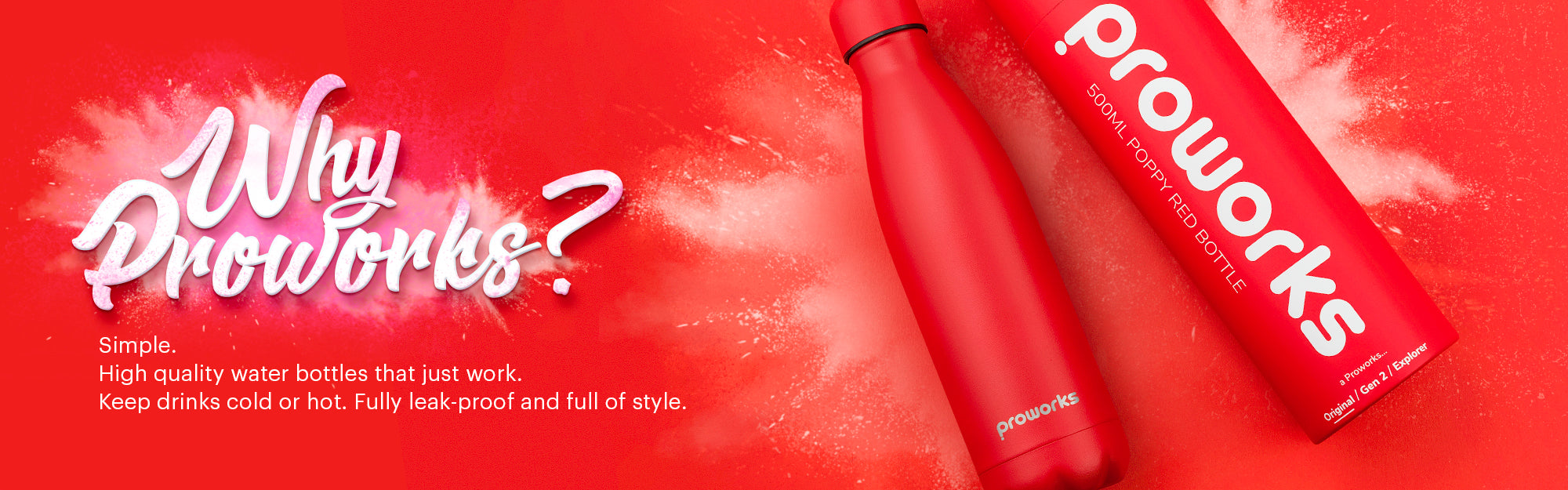 Reusable Water Bottles: Stainless, Insulated & Personalised | Proworks