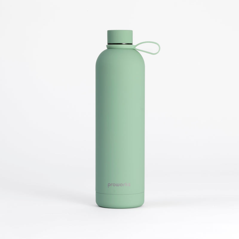 Pulse 1 Litre Insulated Stainless Steel Water Bottle – Black - Proworks ...
