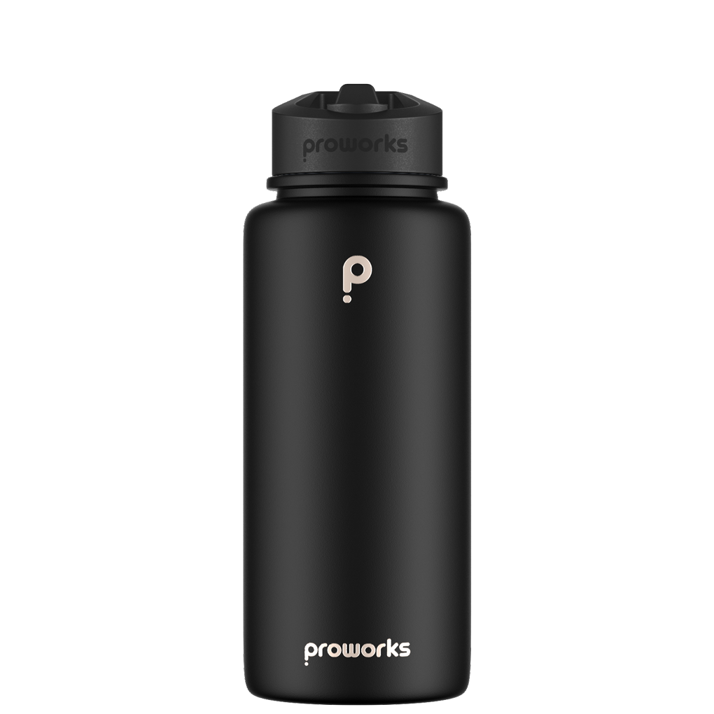 Jet Black Gen 2 Water Bottle - Proworks Bottles