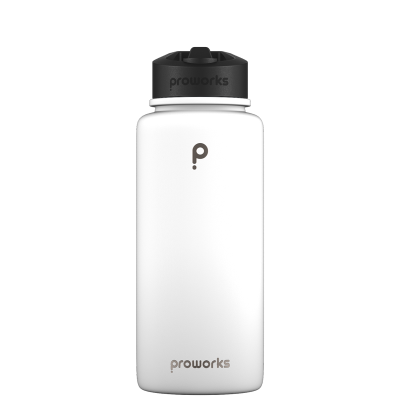 Pure White Gen 2 Water Bottle - Proworks Bottles