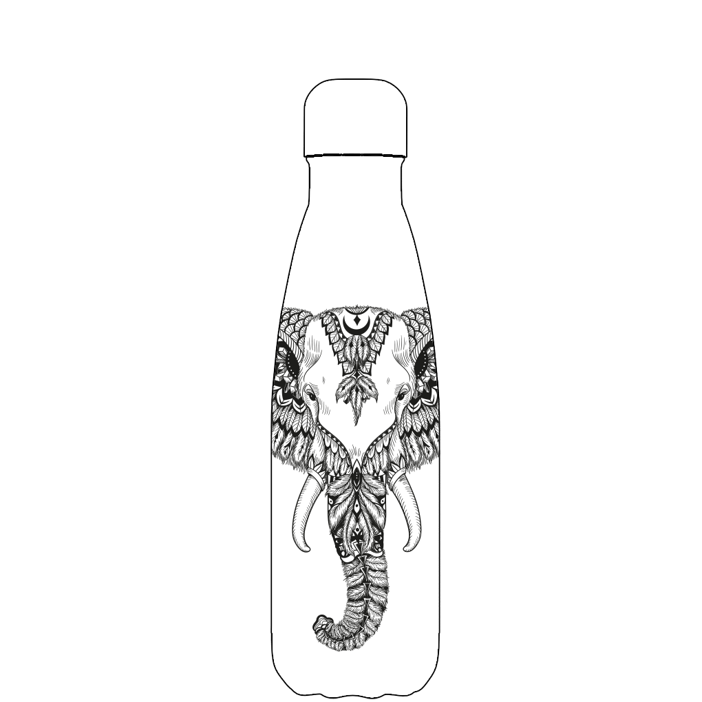 Original Aztec Elephant Pattern - Proworks Bottles