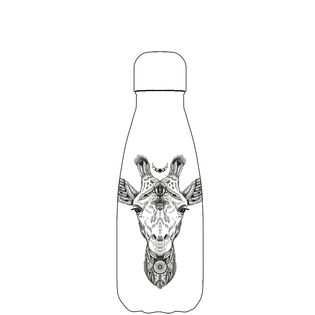 Original Aztec Giraffe Water Bottle - Proworks Bottles