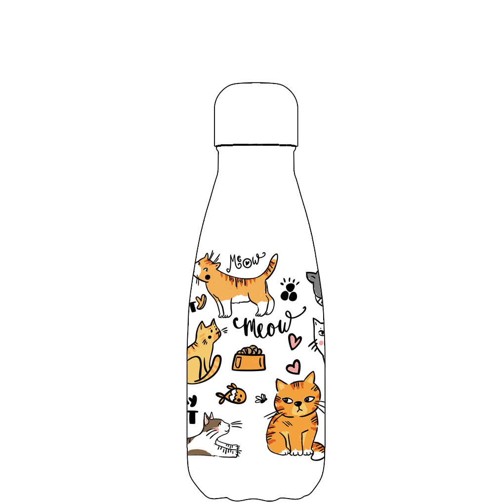 Original Cat Party Water Bottle - Proworks Bottles
