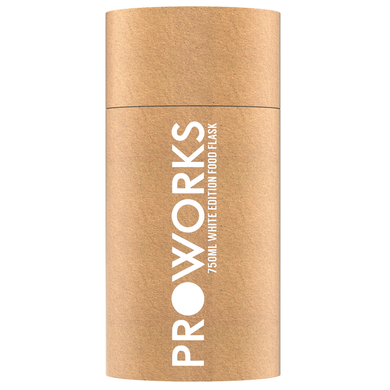 All White Flamingo Food Flask - Proworks Bottles