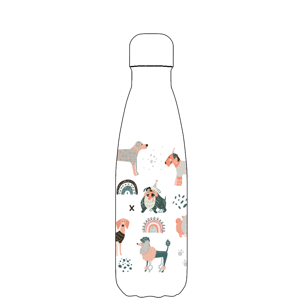 Original Pawty Dogs Pattern - Proworks Bottles