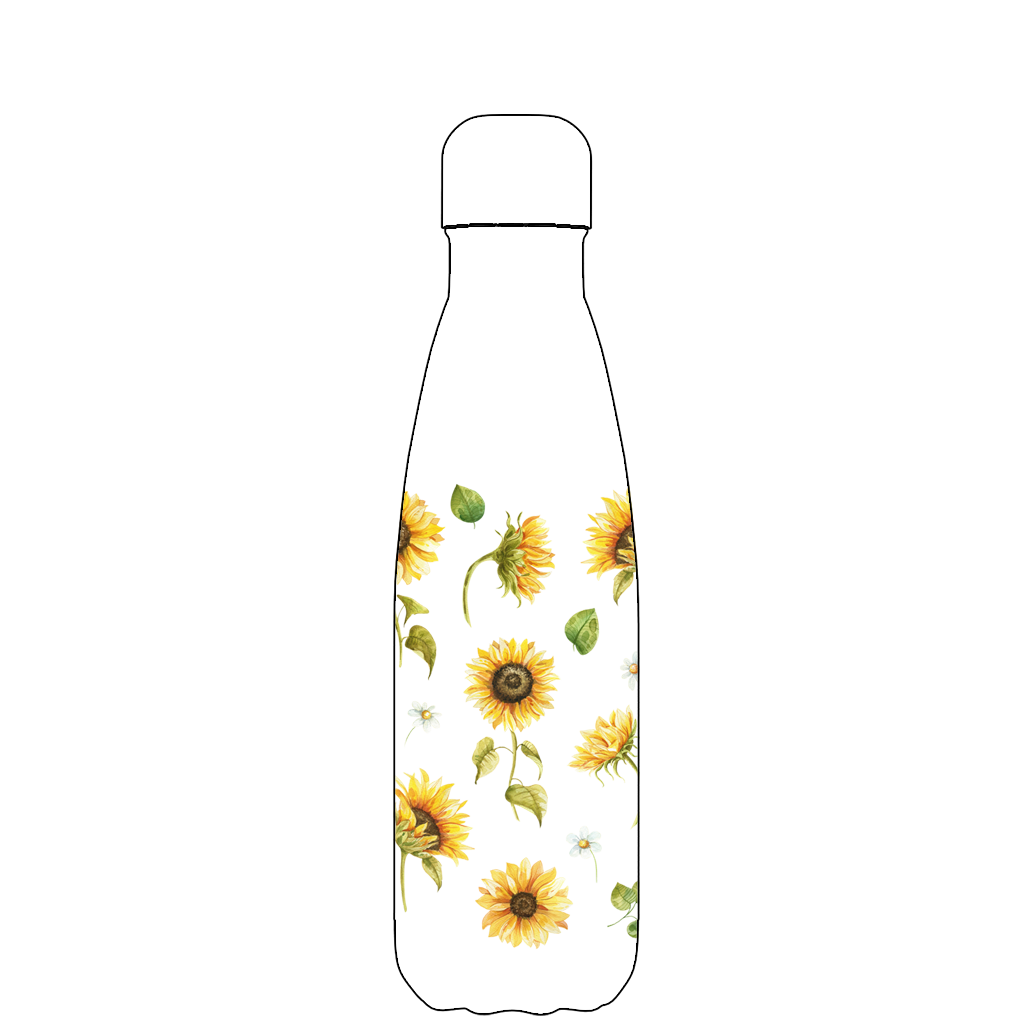 Original Sunflower Florets Pattern - Proworks Bottles